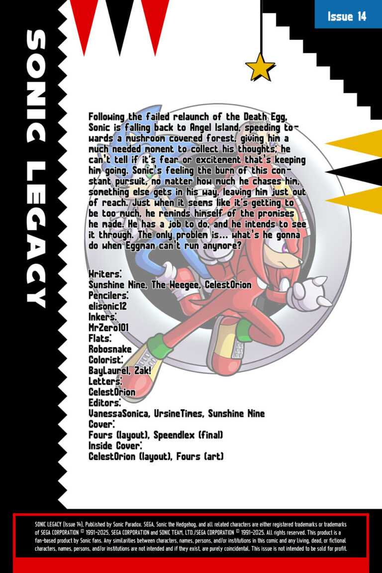 Issue 14: Tailgating - Sonic Legacy